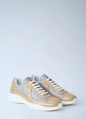 Prada America's Cup Sneakers - Cream