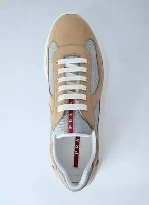 Prada America's Cup Sneakers - Cream