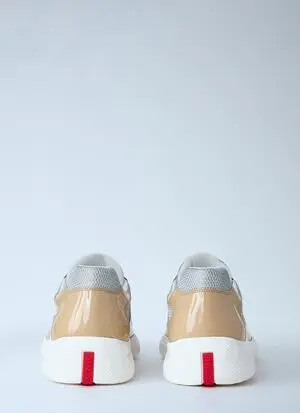 Prada America's Cup Sneakers - Cream