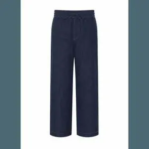 Loewe Anagram Logo Drawstring Denim Pants - Blue