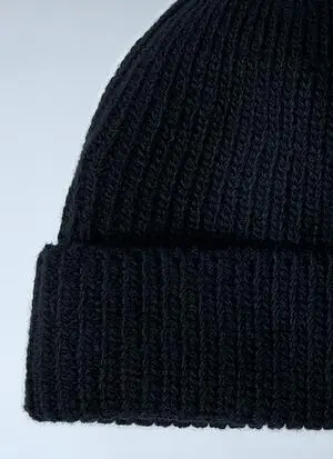 Prada Logo Motif Wool And Cashmere Beanie