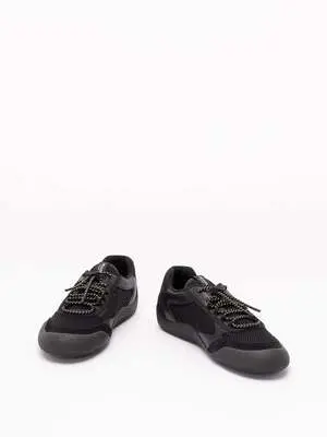 Prada Speedrock Leather And Mesh Sneakers - Multicolor