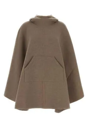 Bottega Veneta Cappuccino Cashmere Cape - Brown