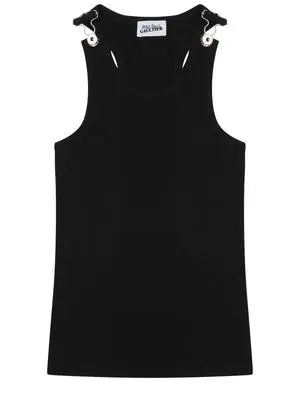 JEAN PAUL GAULTIER Tank Top In Cotone - Black
