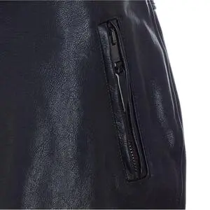 Saint Laurent Belted Leather Pencil Skirt - Black