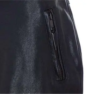 Saint Laurent Belted Leather Pencil Skirt - Black