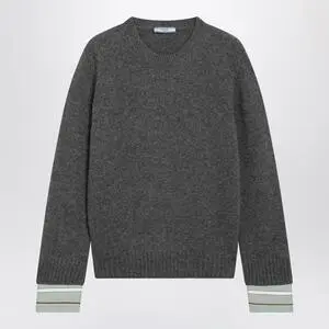 Prada Slate Grey Wool And Cashmere Sweater - Gray
