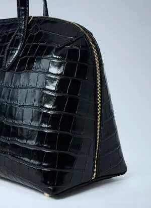 TOTEME Croc-embossed Day Tote Bag