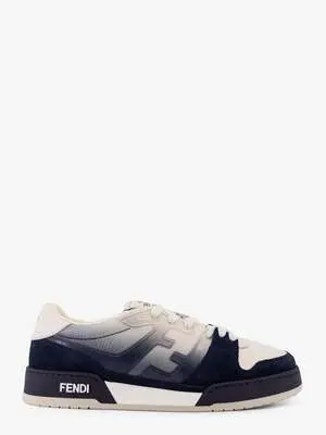 Fendi Match Leather Sneakers With Suede Inserts - Multicolor