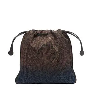 Etro Paisley Printed Pouch - Brown