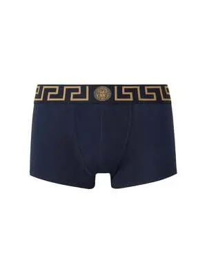 Versace Boxer Shorts With Greek - Blue