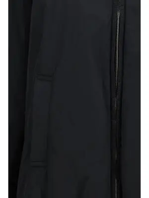 Max Mara Reversible Padded Bomber In Radzmir And Water Repellent Canvas - Black