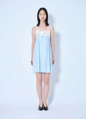 MAISON MARGIELA Taped Slip Mini Dress - Blue