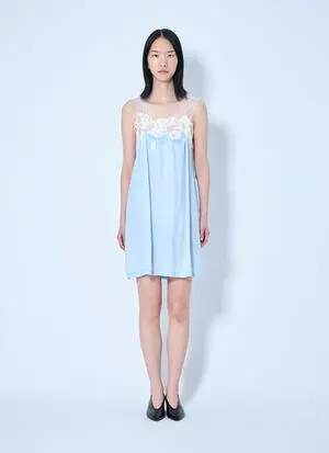 MAISON MARGIELA Taped Slip Mini Dress - Blue