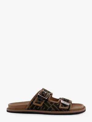 Fendi Feel Sandals In Ff Jacquard Fabric - Multicolor