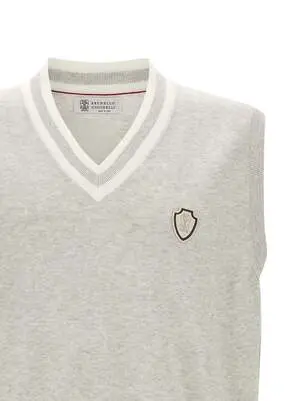 Brunello Cucinelli Heraldic Logo Vest