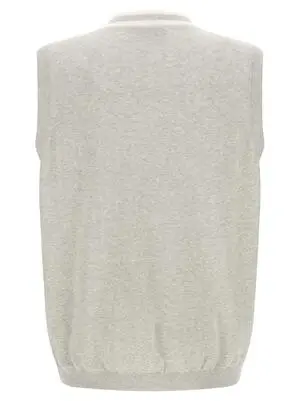 Brunello Cucinelli Heraldic Logo Vest - Gray