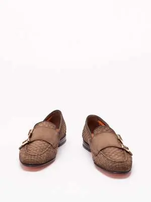 Santoni Scacco Loafers - Multicolor