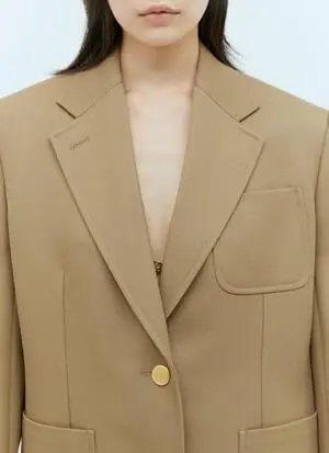 Gucci Wool Horsebit Detail Blazer