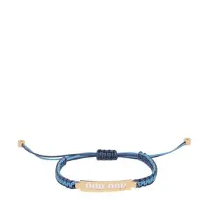Miu Miu Logo Bracelet - Blue