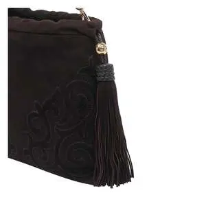Etro Medium Suede Kalispera Bag With Tassels