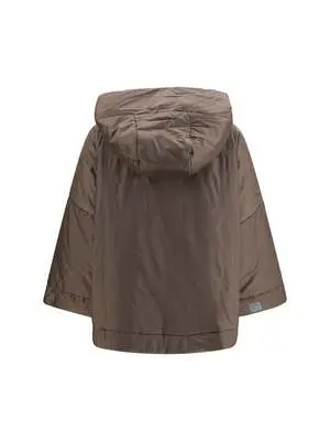 Max Mara Hooded Canvas Jacket - Brown