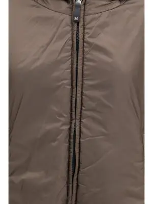 Max Mara Hooded Canvas Jacket - Brown