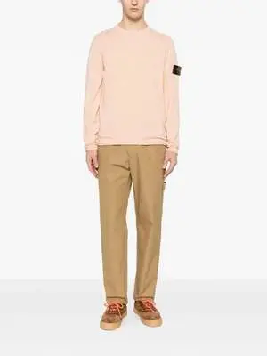 Stone Island Stocking Stitch Organic Cotton Nylon Crewneck
