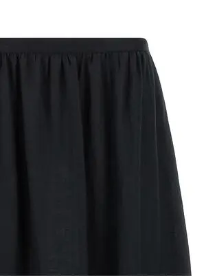 Kiton Fringed Linen Skirt