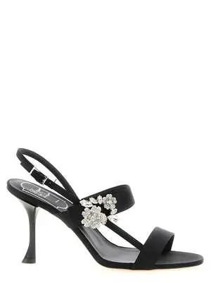 ROGER VIVIER Mini Bouquet' Sandals - Black