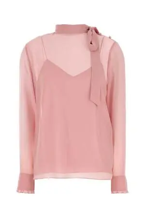 Gucci Crepe Blouse - Pink