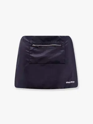 Miu Miu Recycled Material Mini Skirt - Multicolor