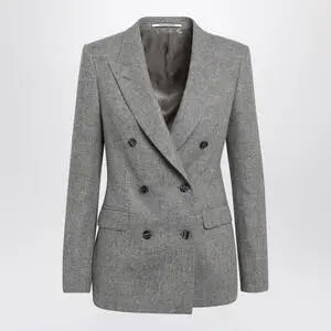 Tagliatore Wool And Cashmere Herringbone Jacket - Gray