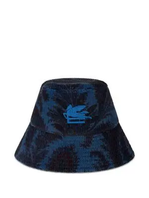 Etro Ribbed Bucket Hat - Blue