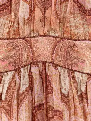 Zimmermann Cotton And Silk Blend Wanderlust Long Dress - Multicolor