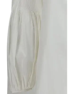 Max Mara Balloon Sleeve Blouse - White