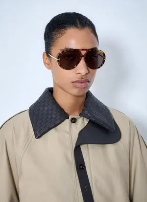 Bottega Veneta Aviator Sunglasses