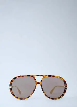 Bottega Veneta Aviator Sunglasses - Brown