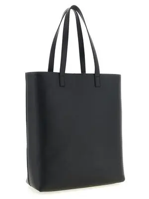Saint Laurent Bold Leather Shopping Bag - Black