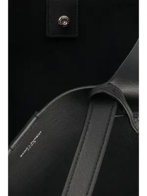 Saint Laurent Bold Leather Shopping Bag - Black