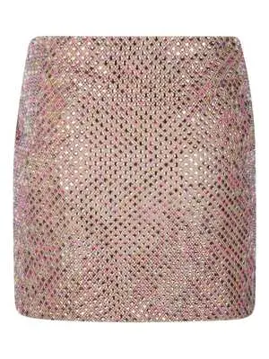 SELF-PORTRAIT Embellished Miniskirt