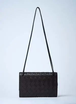 Bottega Veneta Andiamo Cross Body Bag - Brown