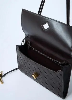 Bottega Veneta Andiamo Cross Body Bag - Brown