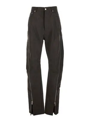 Rick Owens Bolan Banana Stretch Cotton Trousers - Brown