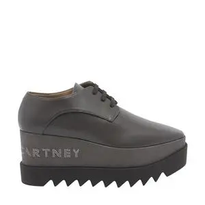 Stella McCartney Elyse Wedged Lace Up Shoes - Gray