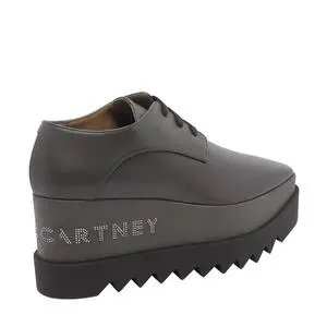 Stella McCartney Elyse Wedged Lace Up Shoes - Gray