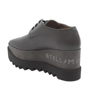 Stella McCartney Elyse Wedged Lace Up Shoes - Gray