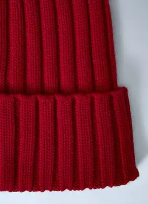 Moncler Logo Motif Beanie Hat