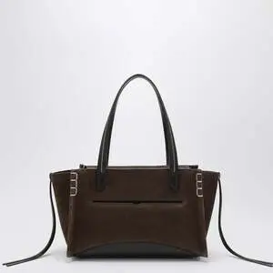 JW Anderson Suede Elongated Loafer Cabas Tote Bag - Brown