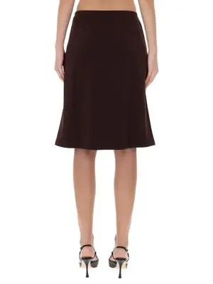 COURREGES Midi Skirt With Logo